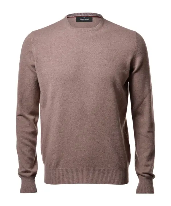 GRAN SASSO Cashmere Crew-neck Sweater - Brown