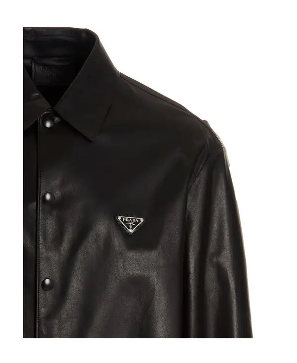 Prada Nappa Leather Shirt