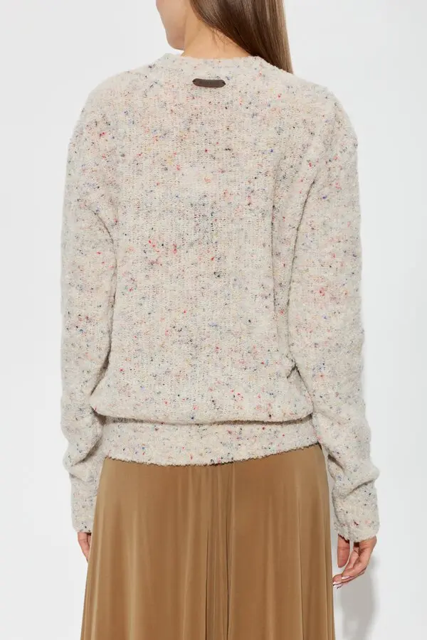 Moschino Sweater With Bear Motif - Cream