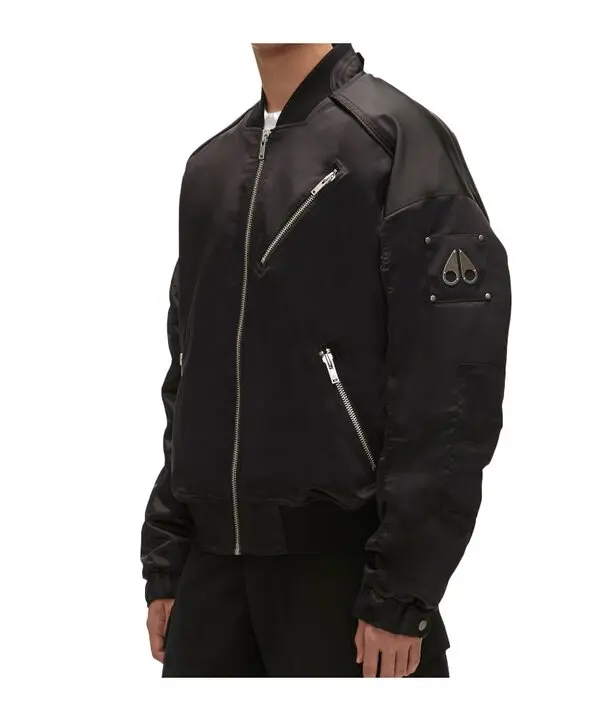 Moose Knuckles Logo Bomber Jacket