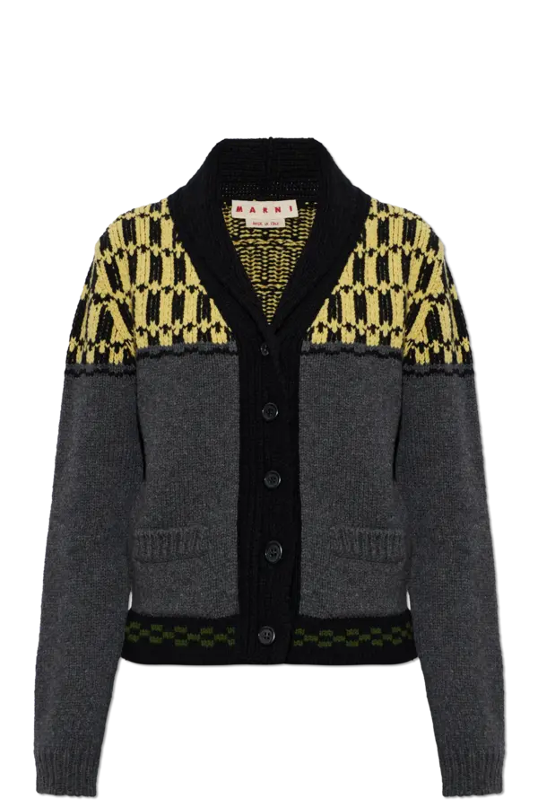 Marni Wool Cardigan With Pockets