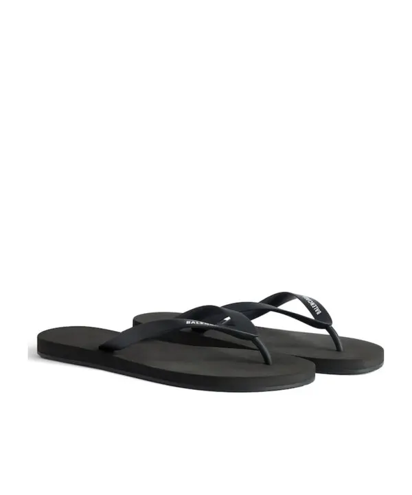Balenciaga Logo Printed Thong Sandals