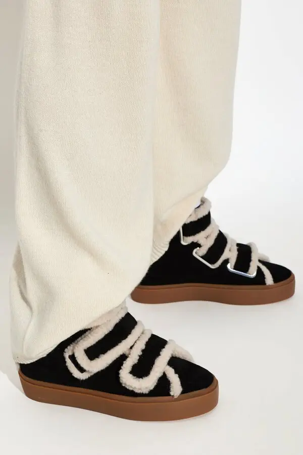 Inuikii Shearling Velcro Wedge” Wedge Shoes