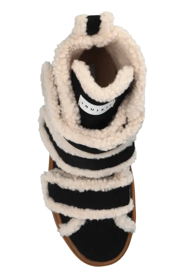 Inuikii Shearling Velcro Wedge” Wedge Shoes