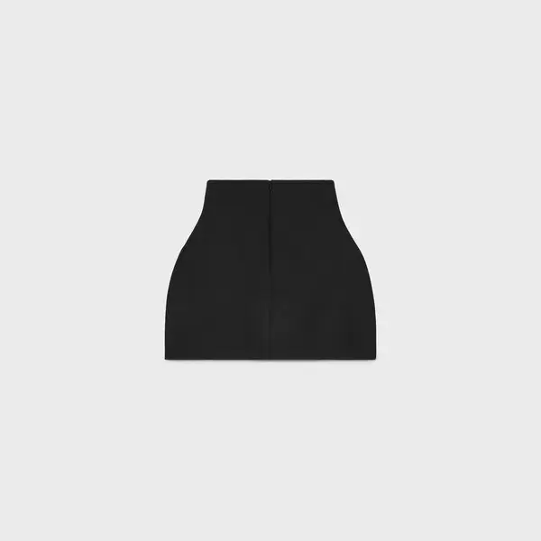 Celine Mini Skirt In Wool And Silk Cady