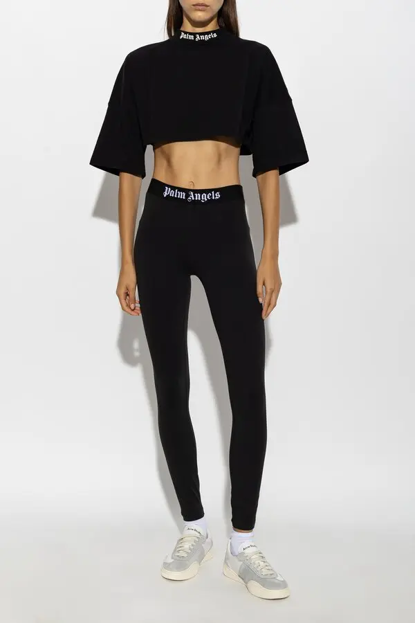 Palm Angels Leggings With Logo