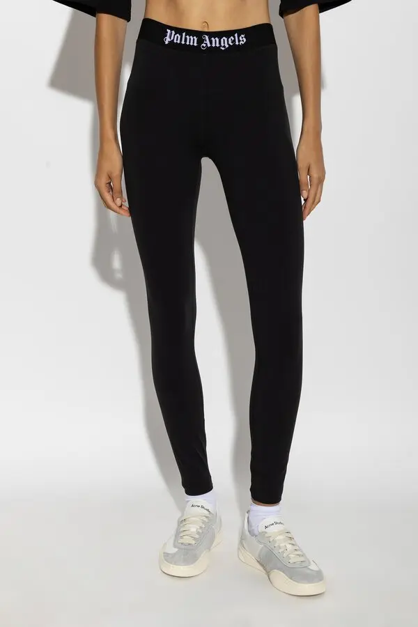 Palm Angels Leggings With Logo