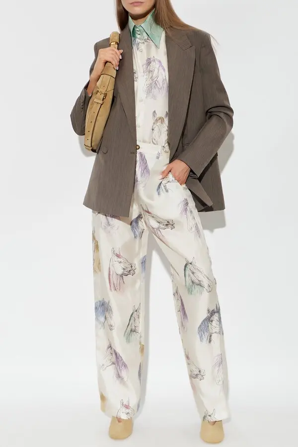 Moschino Silk Shirt With Print
