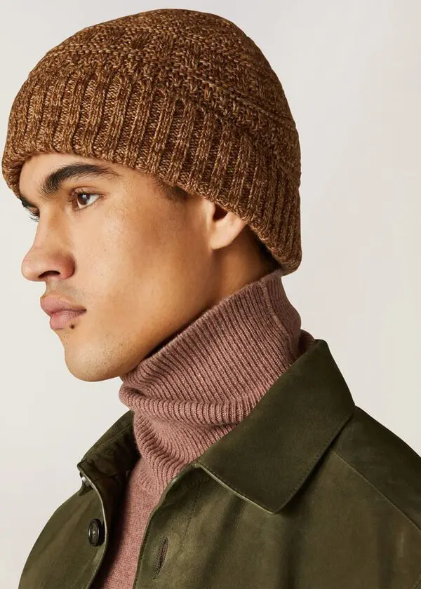 Loro Piana Lima Knitted Cashmere Hat - Brown