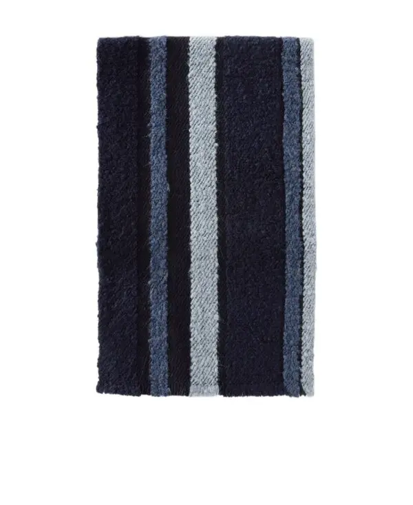 Loro Piana Striped Cashmere Scarf - Black