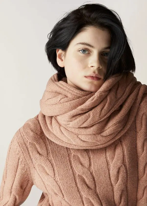Loro Piana Napier Knitted Scarf