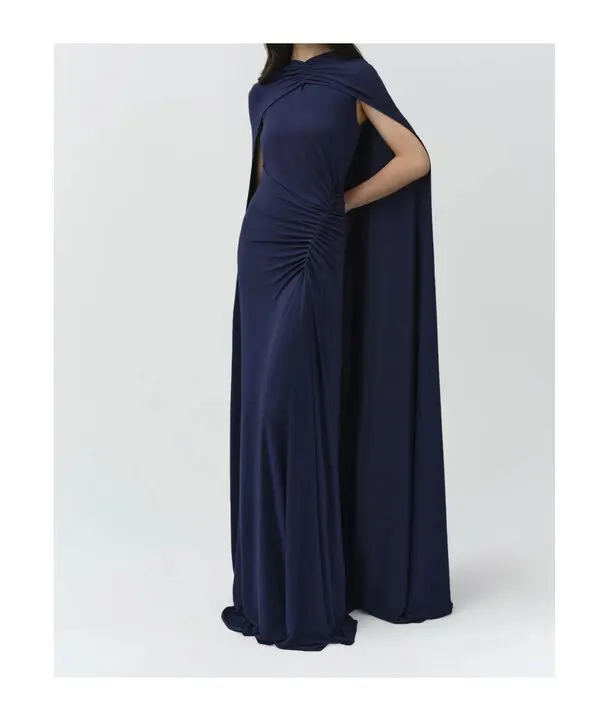 Simkhai Draped-neck Knit Gown