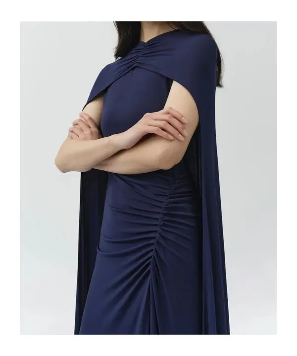 Simkhai Draped-neck Knit Gown