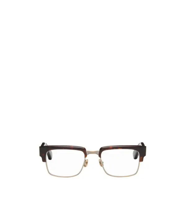 Matsuda Square Tortoiseshell Acetate And Metal Eyeglasses