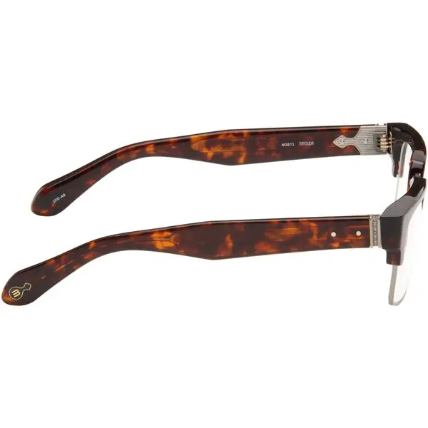 Matsuda Square Tortoiseshell Acetate And Metal Eyeglasses