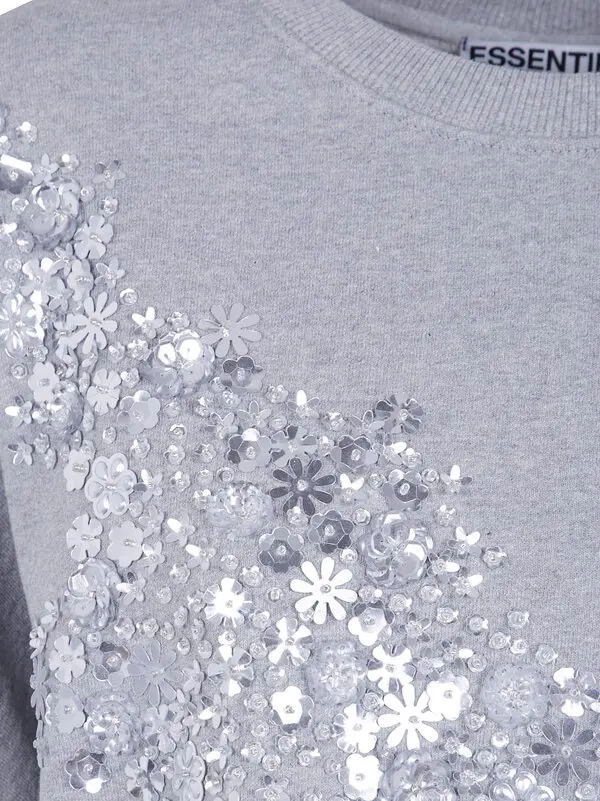 Essentiel Antwerp Crew Neck Top With Sequin Embellishments