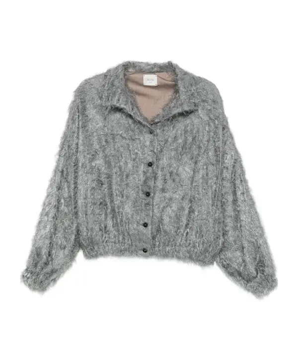 ALYSI Cropped Fringe Jacket