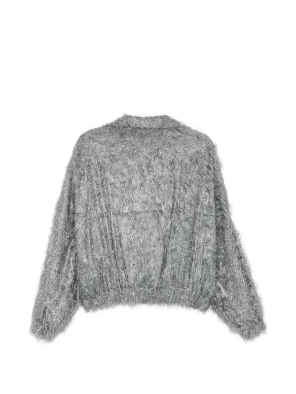 ALYSI Cropped Fringe Jacket