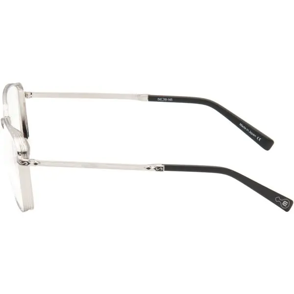 Matsuda M3160 Silver-tone Full Rim Eyeglasses - Brushed Silver