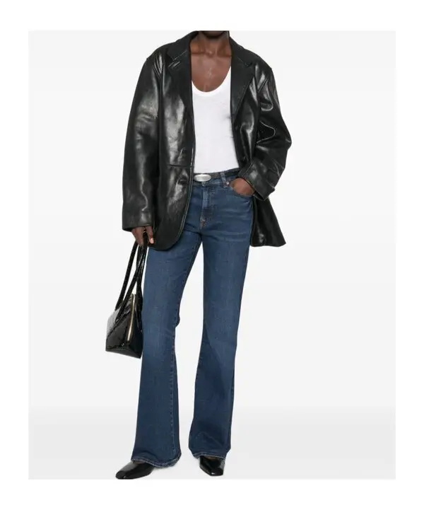 7 For All Mankind Flared Cropped-leg Jeans