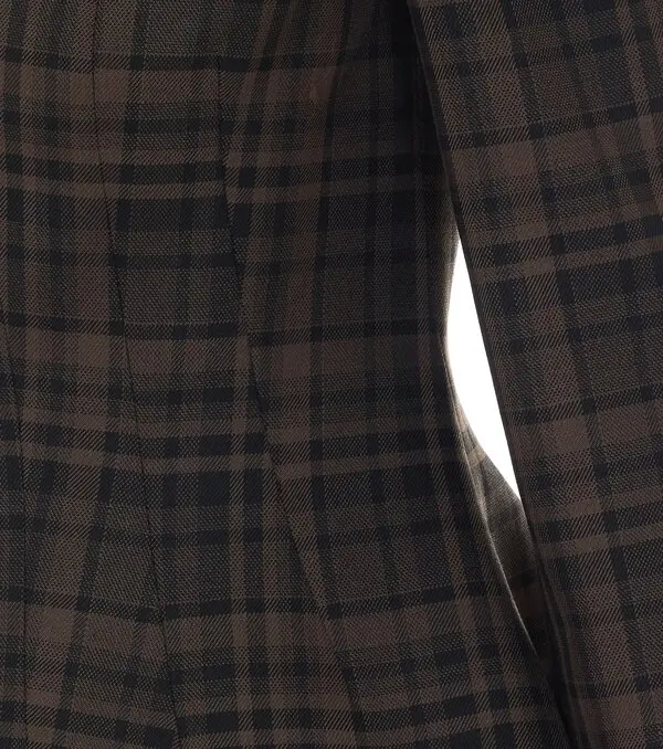 ANIYE BY Checked Peplum Blazer