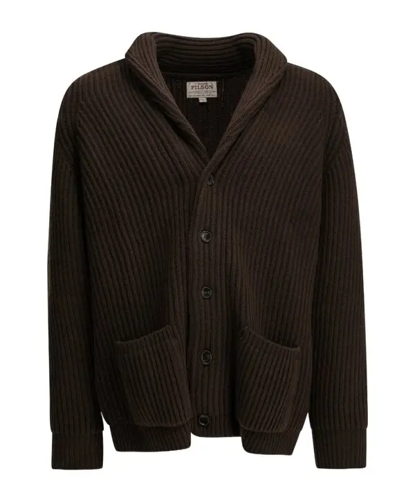 Filson Long Sleeve Single-breasted Shawl Collar Cardigan