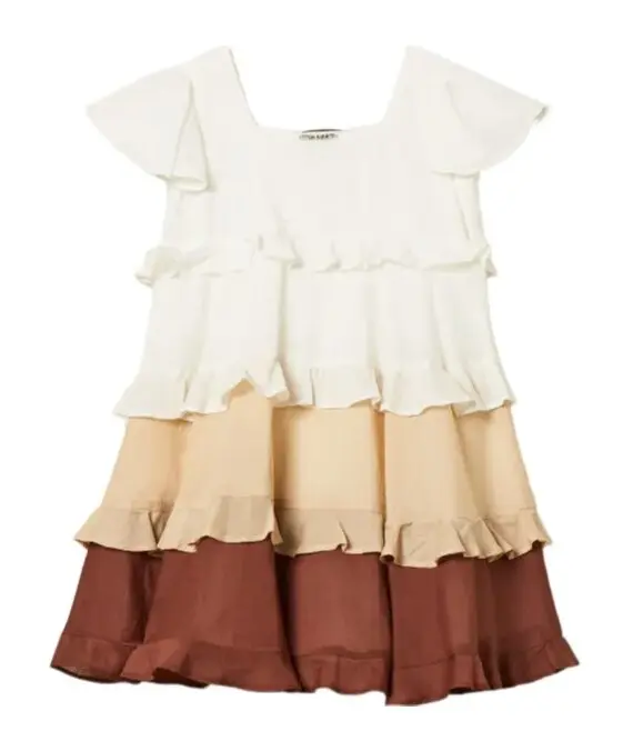 TWINSET Ruffled Muslin Dress - White