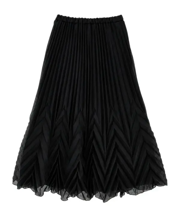 Ermanno Scervino Chevron-pleated Skirt