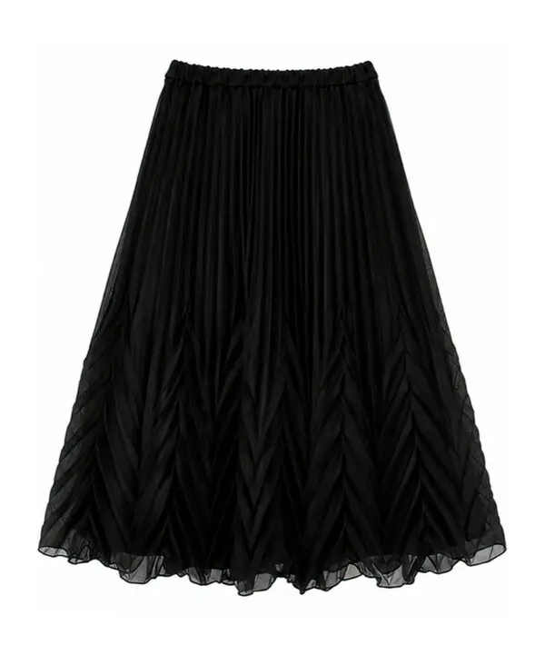 Ermanno Scervino Chevron-pleated Skirt