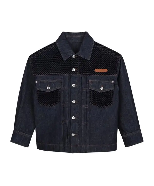 LANVIN Chevron-quilted Panelled Jacket