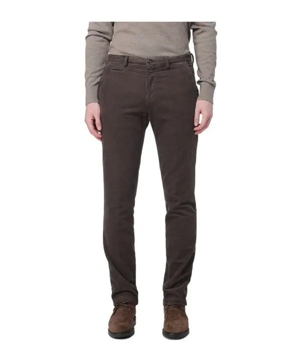 BRIGLIA 1949 Button Detailed Straight Leg Pants