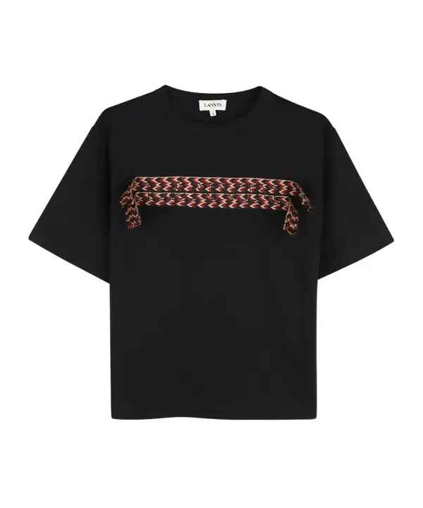 LANVIN Chevron-tape T-shirt