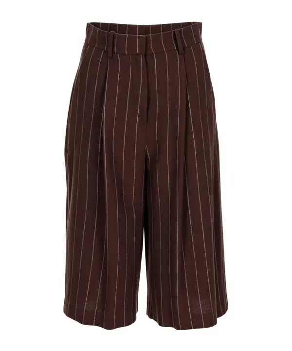 ALYSI Pinstripe Bermuda Shorts