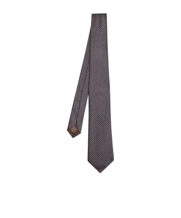 Canali Geometric-pattern Tie