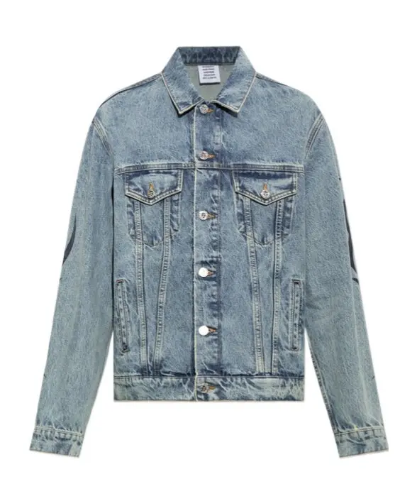 Vetements Long Sleeve Denim Jacket