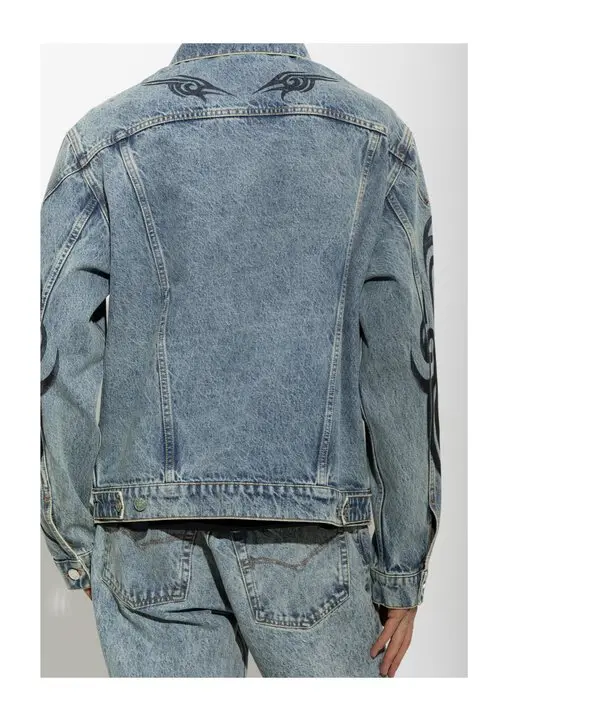 Vetements Long Sleeve Denim Jacket