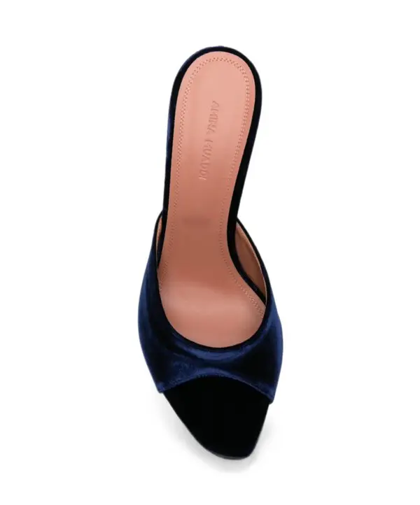 Amina Muaddi Round-toe High-heeled Sandals