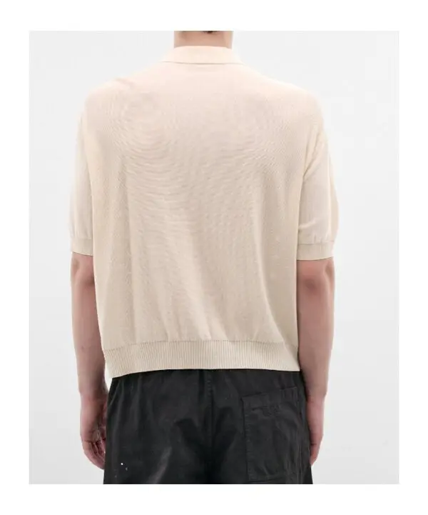 Kapital Short-sleeved Knit Cardigan With 'yo-yo' Quilting
