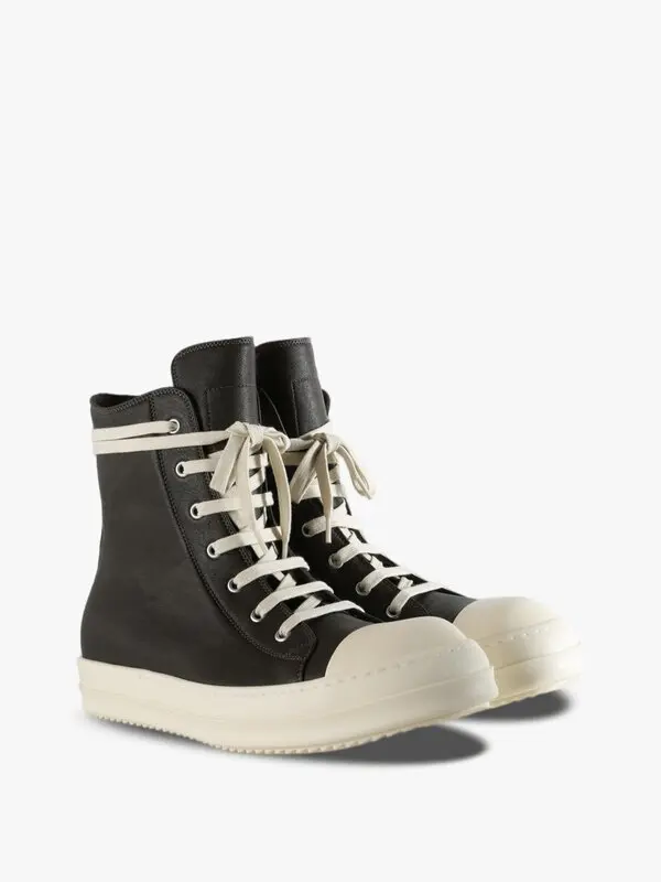 Rick Owens Round-toe High-top Casual Shoes