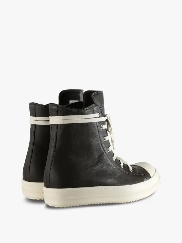 Rick Owens Round-toe High-top Casual Shoes