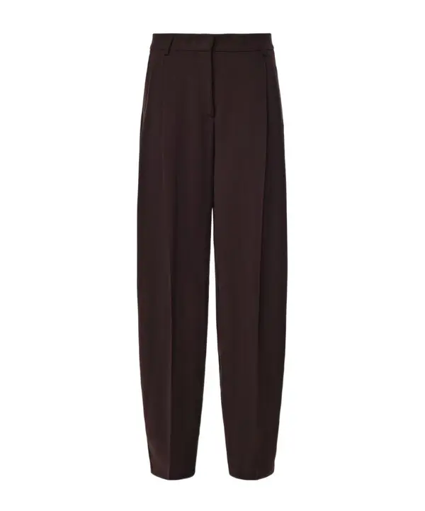 Andamane Tracy Low Rise Maxi Pants With Belt Loops And Pocket Details