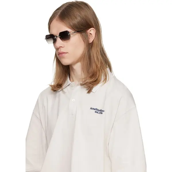 Matsuda M5010 Rimless Octagon Sunglasses