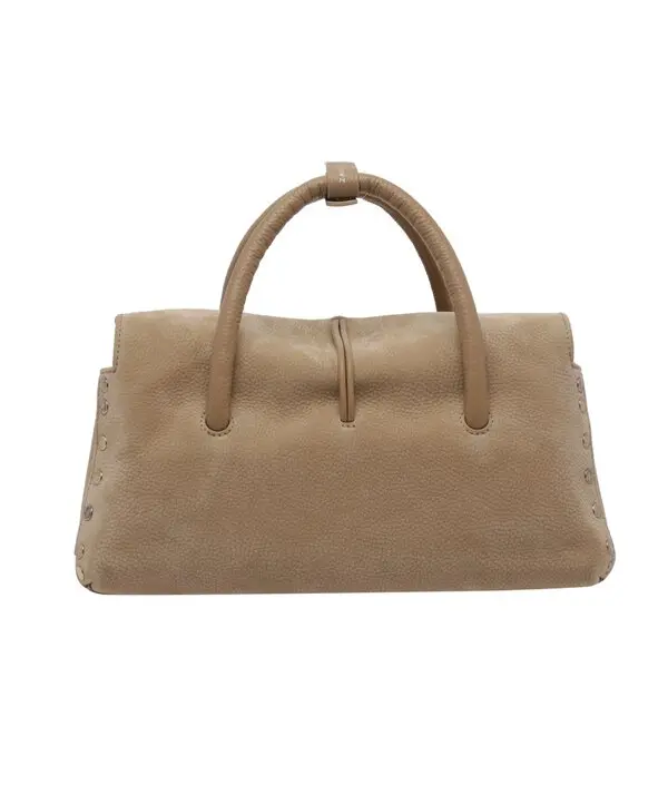 ZANELLATO Logo Engraved Twist Lock Small Handbag