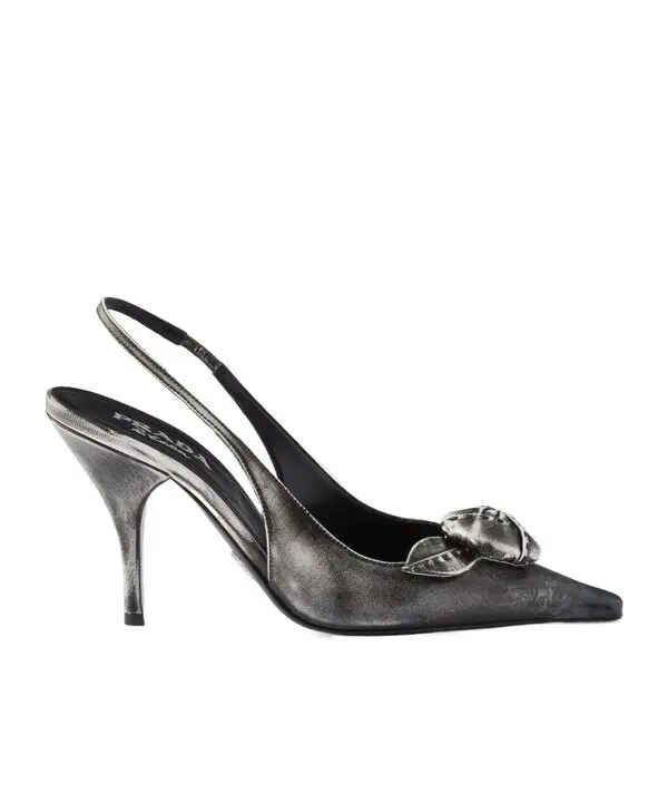 Prada Leather Slingback Pumps