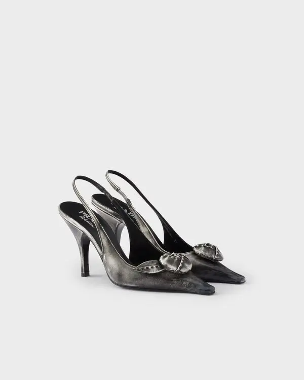 Prada Leather Slingback Pumps
