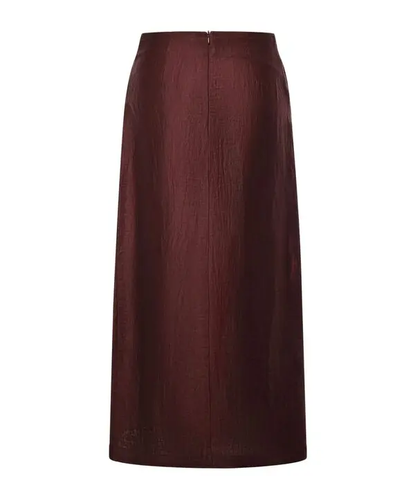 OTTOD'AME Draped Ring-detail Skirt