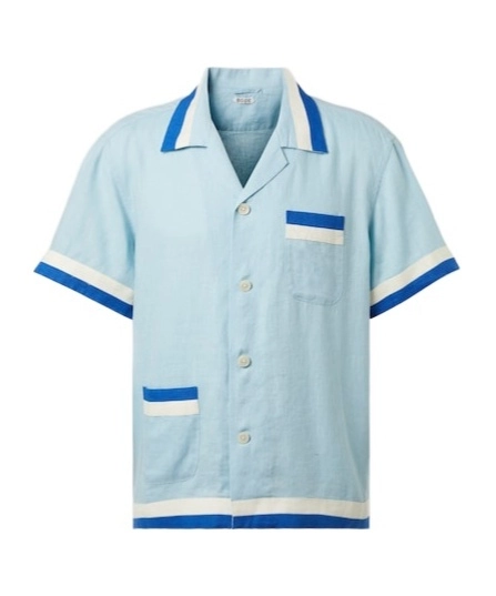 BODE Seedling Stripe Linen Shirt