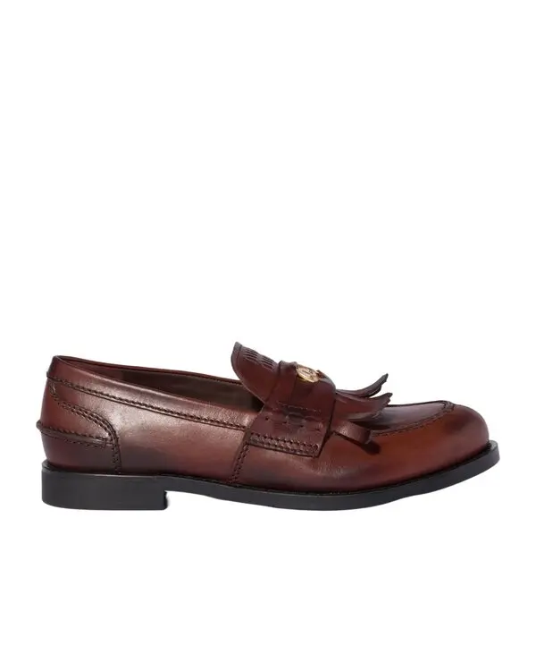 Miu Miu Leather Loafers
