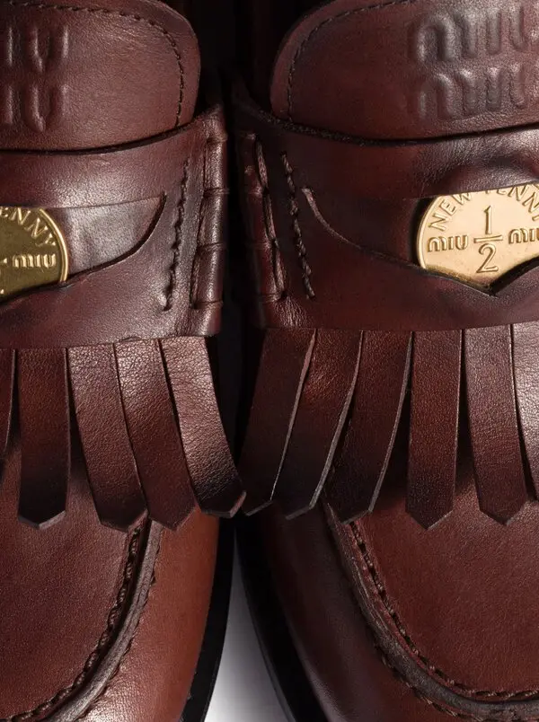 Miu Miu Leather Loafers
