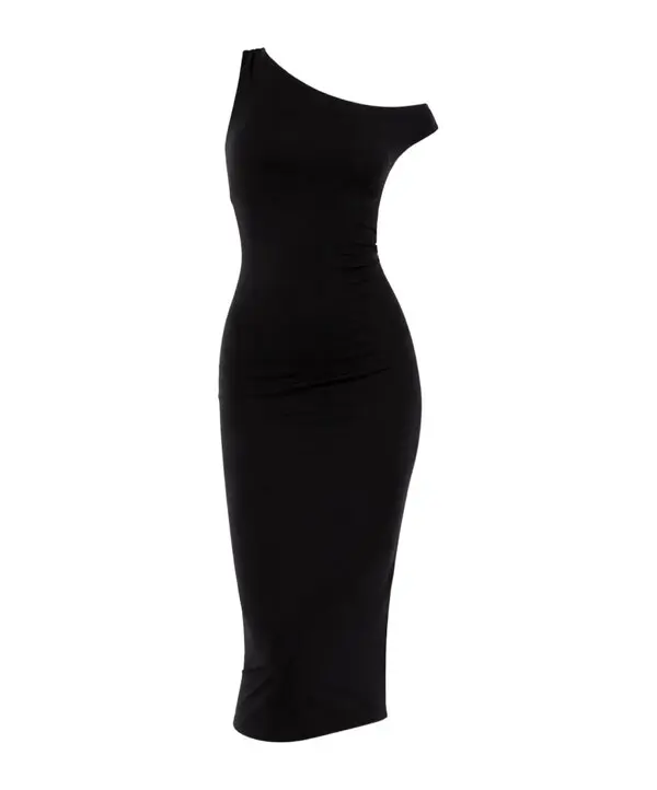 Patrizia Pepe One-shoulder Slim-fit Midi Dress